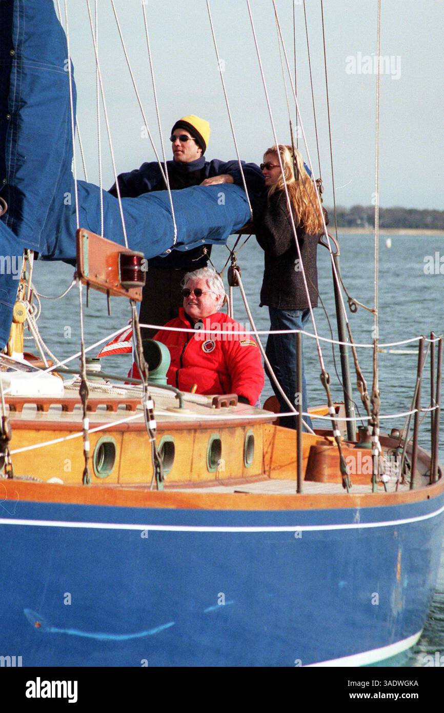 1997 - John F. Kennedy Jr and wife Carolyn Bessette Kennedy Go Sailing ...