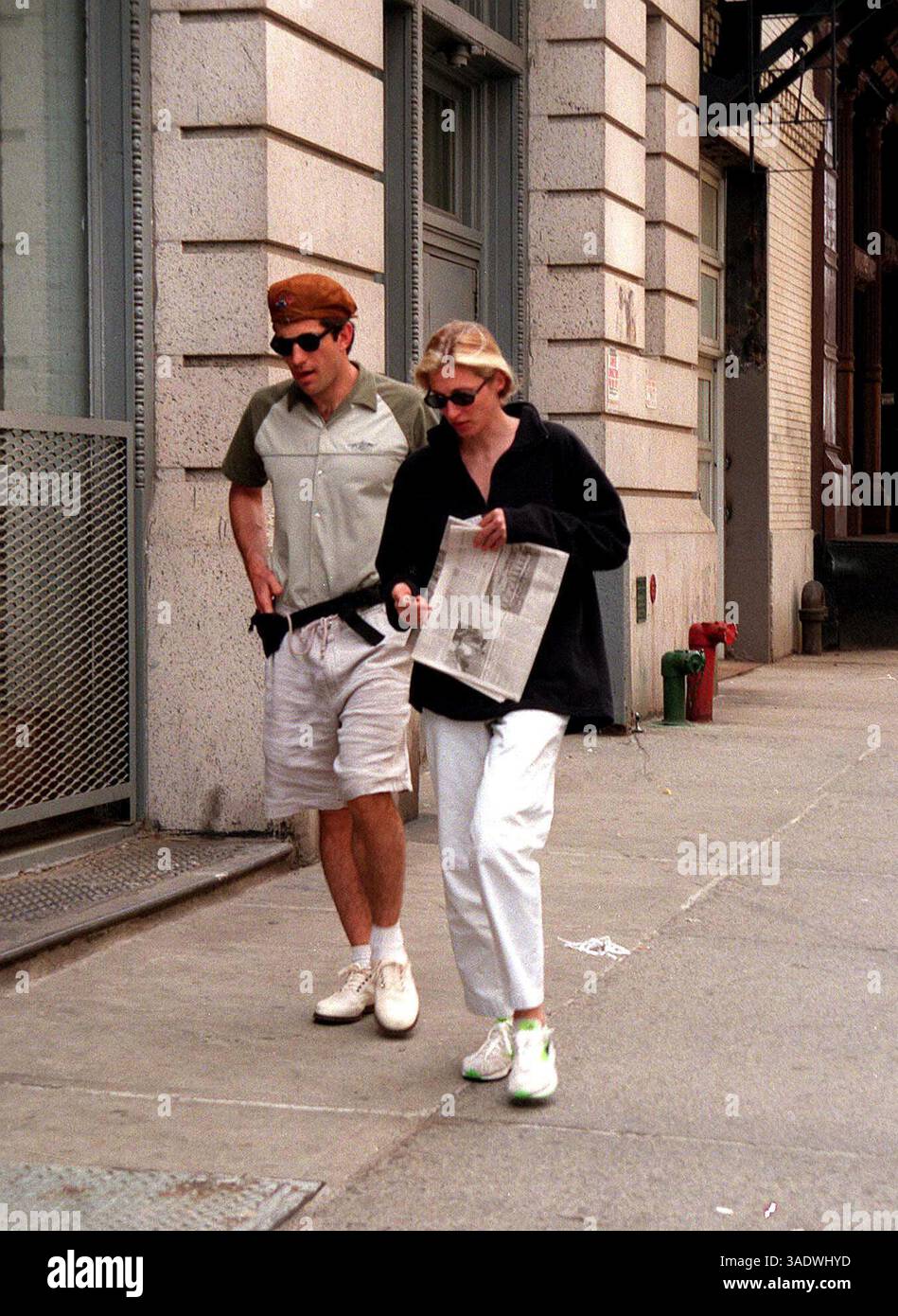 May 13, 1996 - New York - John F. Kennedy Jr and wife Carolyn Bessette ...