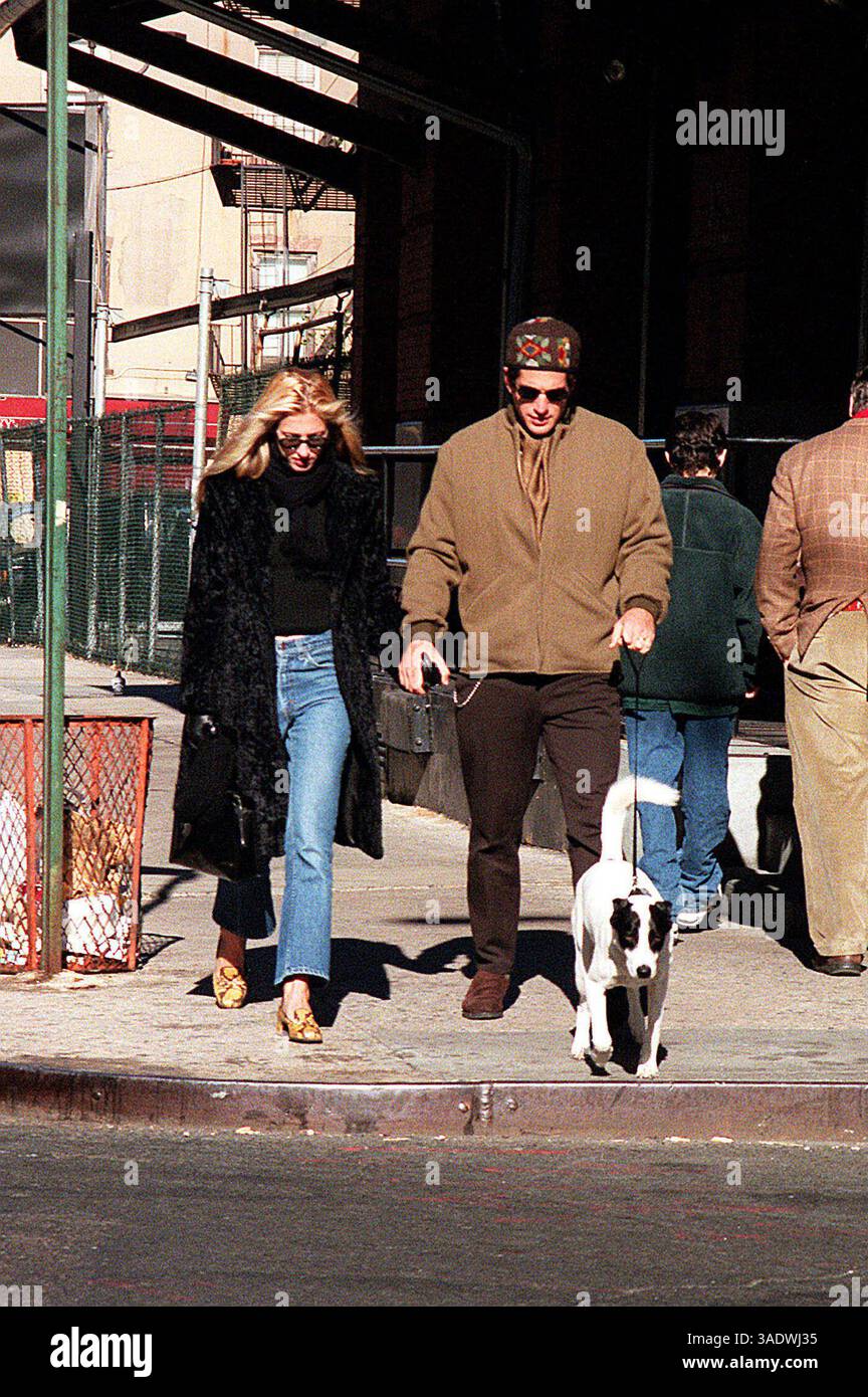 1996 - New York - John F. Kennedy Jr and wife Carolyn Bessette Kennedy ...