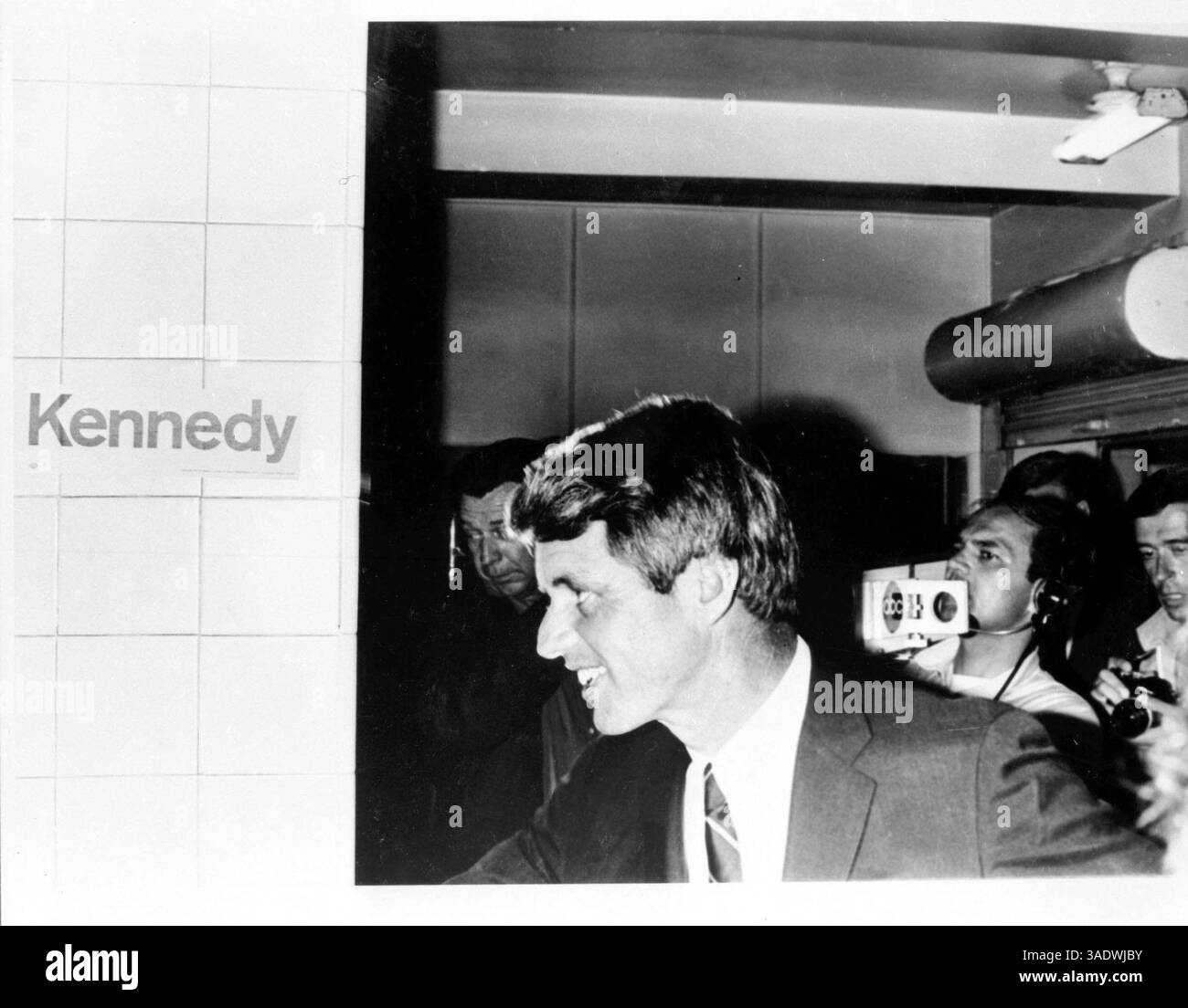 ROBERT F. KENNEDY, MOMENTS BEFORE HIS ASSASINATION AT THE AMBASSADOR ...