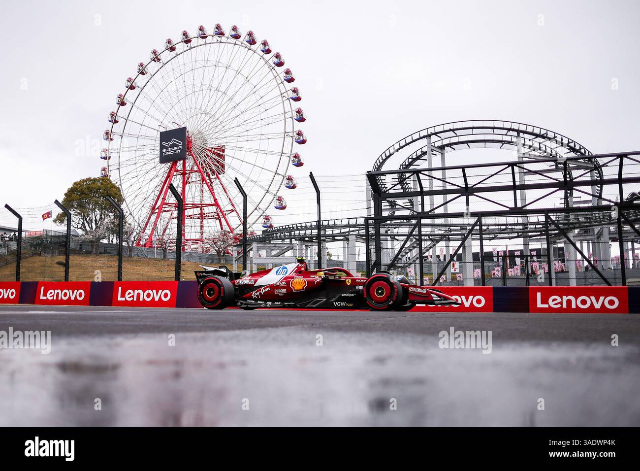44 HAMILTON Lewis (gbr), Scuderia Ferrari SF-25, actionduring the ...