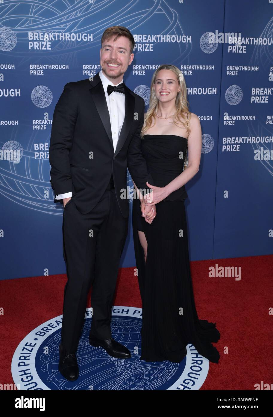 Santa Monica, CA. 02MAR2025: Jimmy Donaldson aka MrBeast & Thea Booysen ...