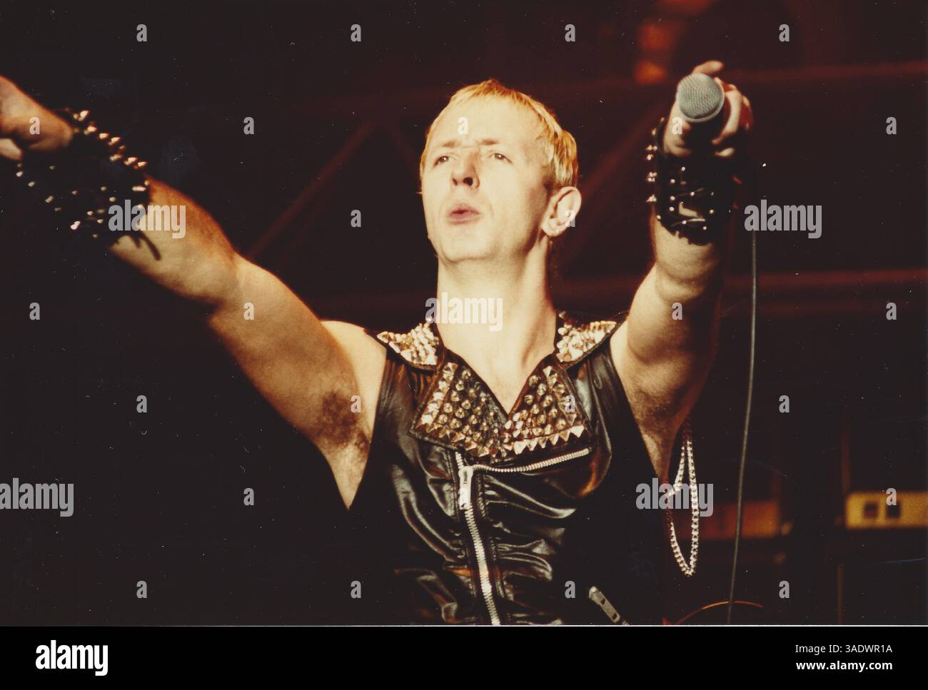 Oct. 09, 1982 - New Haven , Connecticut, U.S. - ROB HALFORD with ...