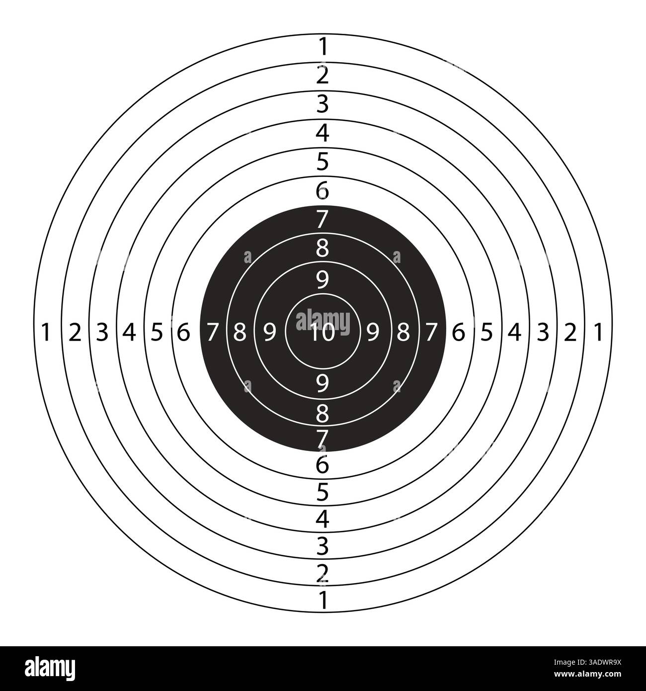 Blank template sport target Cut Out Stock Images & Pictures - Alamy