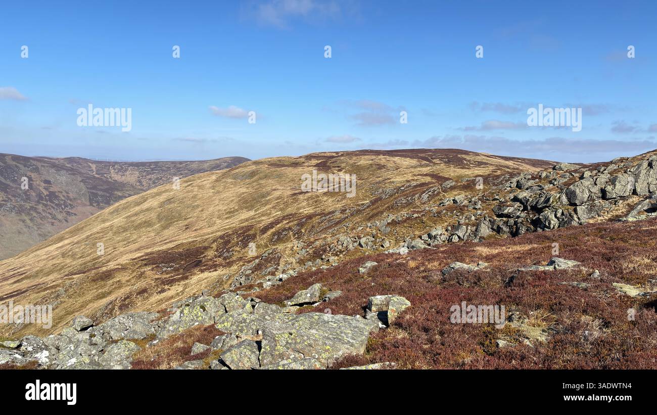 Scottish Highlands of Perthshire open hills landscape mountains hill ...
