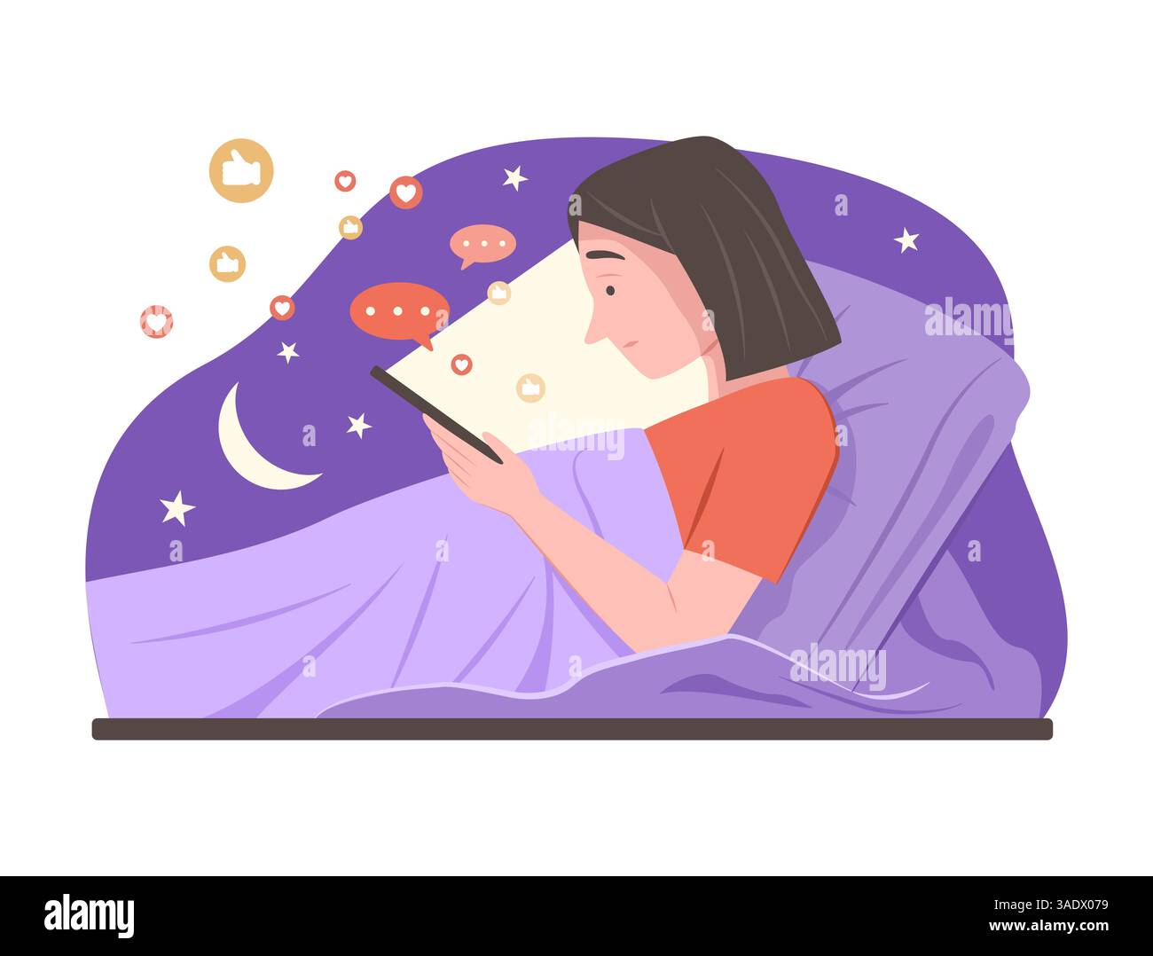 Night confusion Stock Vector Images - Alamy