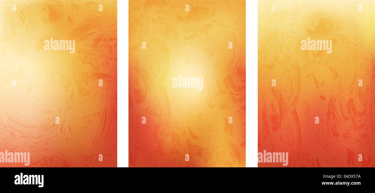 Warm colors gradient backgrounds with abstract noise. Sunny autumn ...
