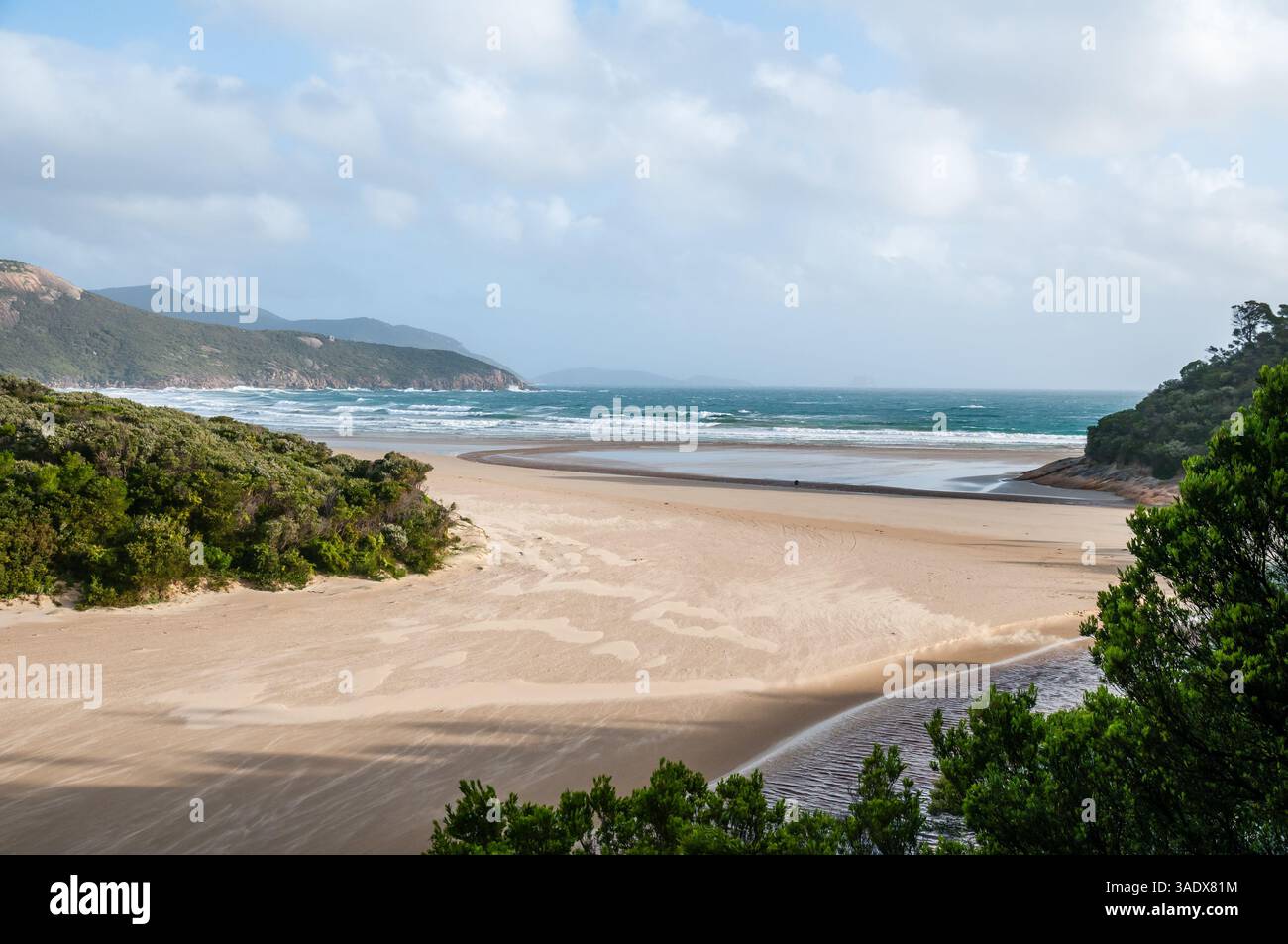 river mouth, Tidal River, Wilsons Promontory National Park, Australia ...