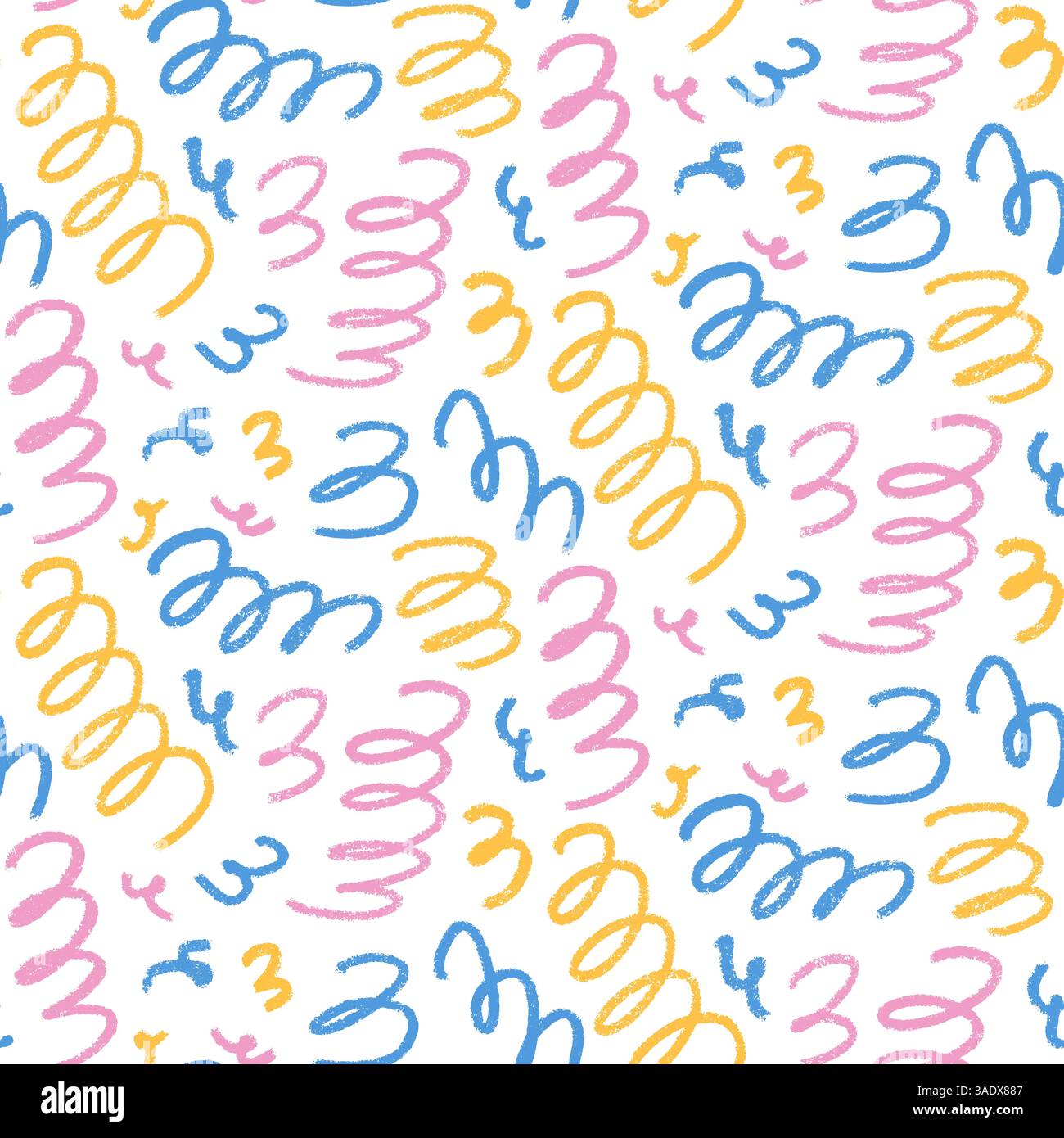 Birthday party seamless pattern template. Spirals lines geometric party ...