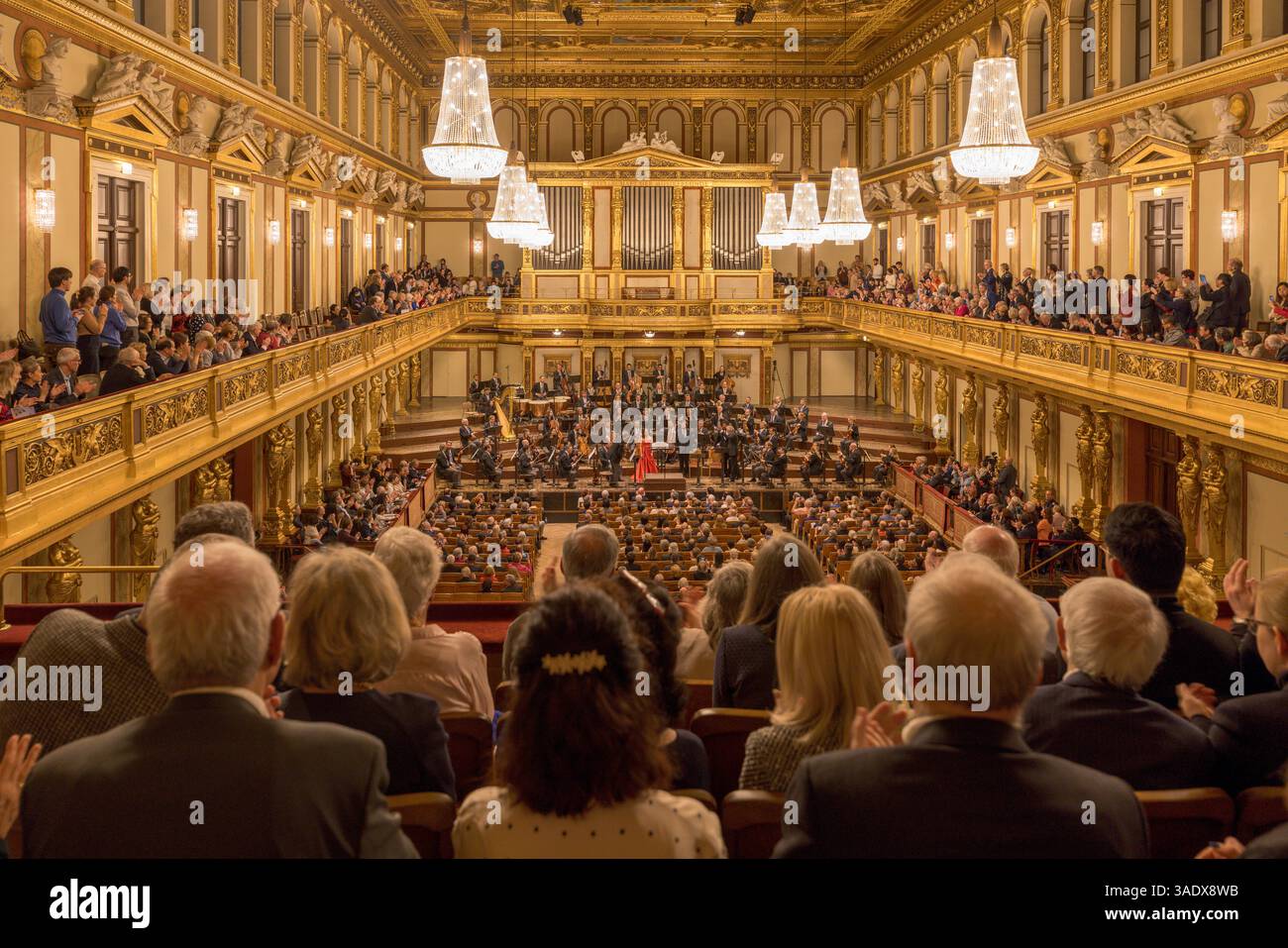 interior, Wiener Musikverein concert hall, Vienna, Austria Stock Photo ...