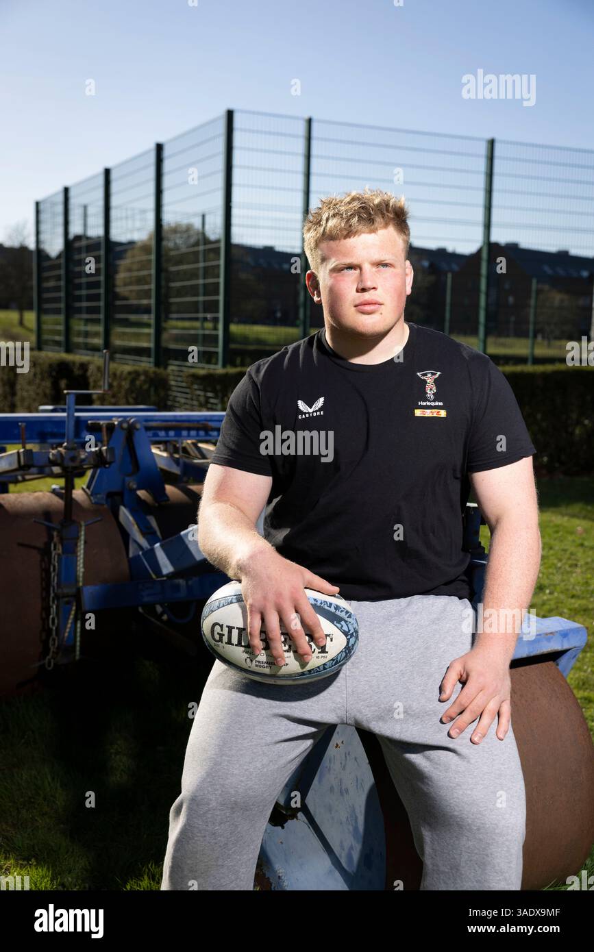 PHOTO:JEFF GILBERT 01st April 2025 Fin Baxter the Harlequins and ...