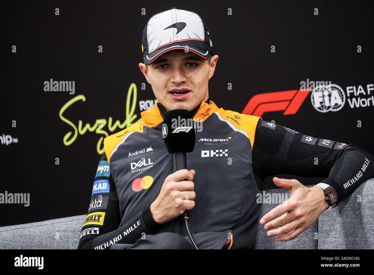 NORRIS Lando (gbr), McLaren F1 Team MCL39, portrait press conference during the Formula 1 Lenovo ...