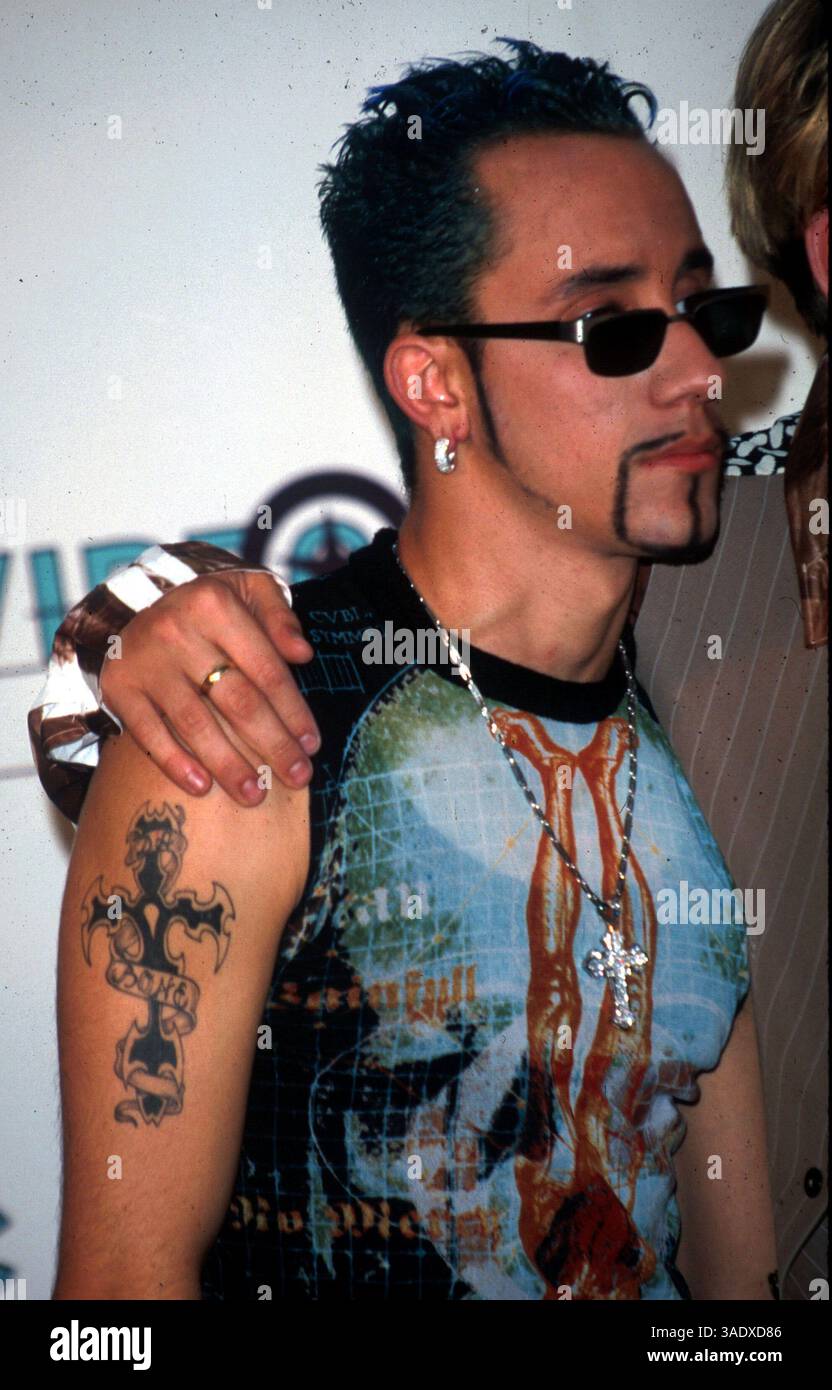 Sep 10, 1998; Los Angeles, CA, USA; Backstreet Boy A.J. MCLEAN attends the MTV Video Music ...