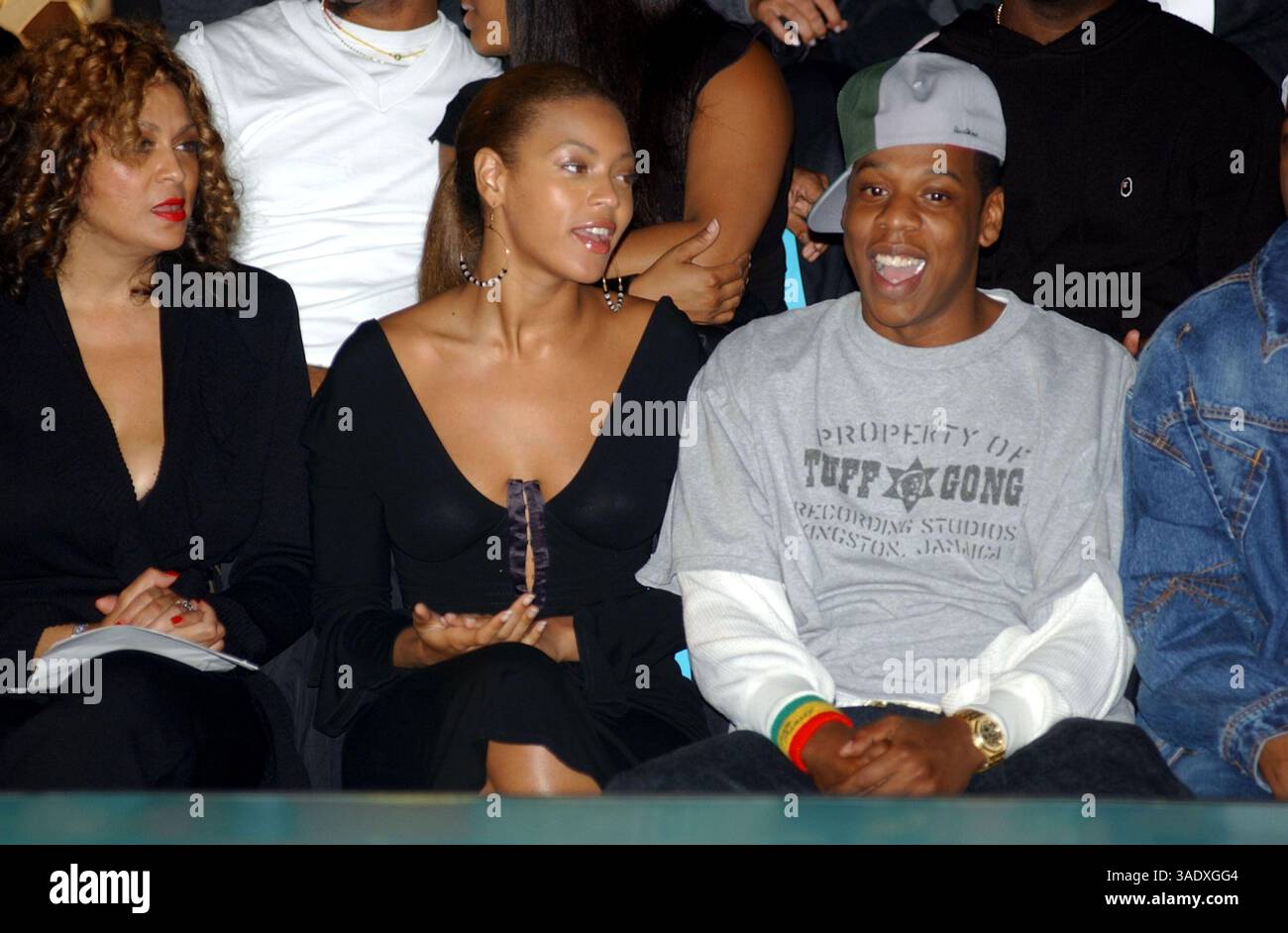 TINA KNOWLES, Singer BEYONCE KNOWLES and rap artist JAY-Z at the Baby ...