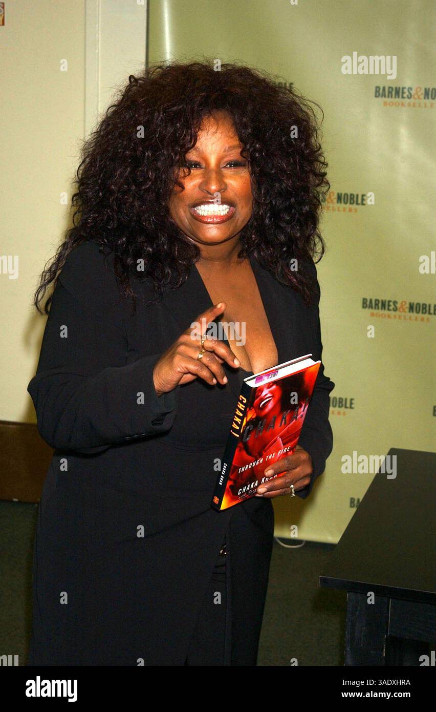 Oct 15, 2003; New York, NY, USA; Singer CHAKA KHAN at a booksigning ...