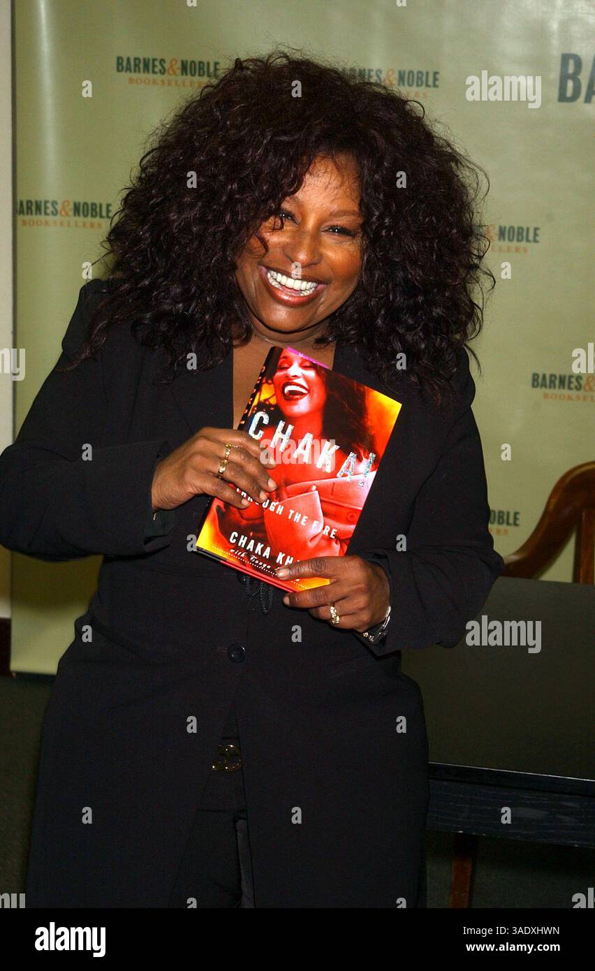 Oct 15, 2003; New York, NY, USA; Singer CHAKA KHAN at a booksigning ...