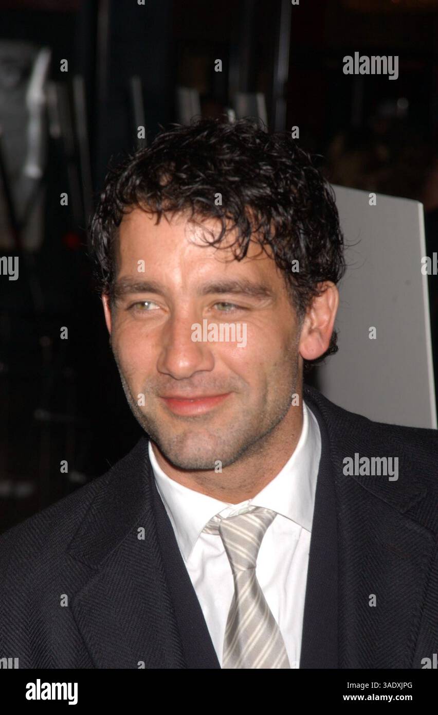 Oct 20, 2003; New York, NY, USA; Actor CLIVE OWEN at the New York ...