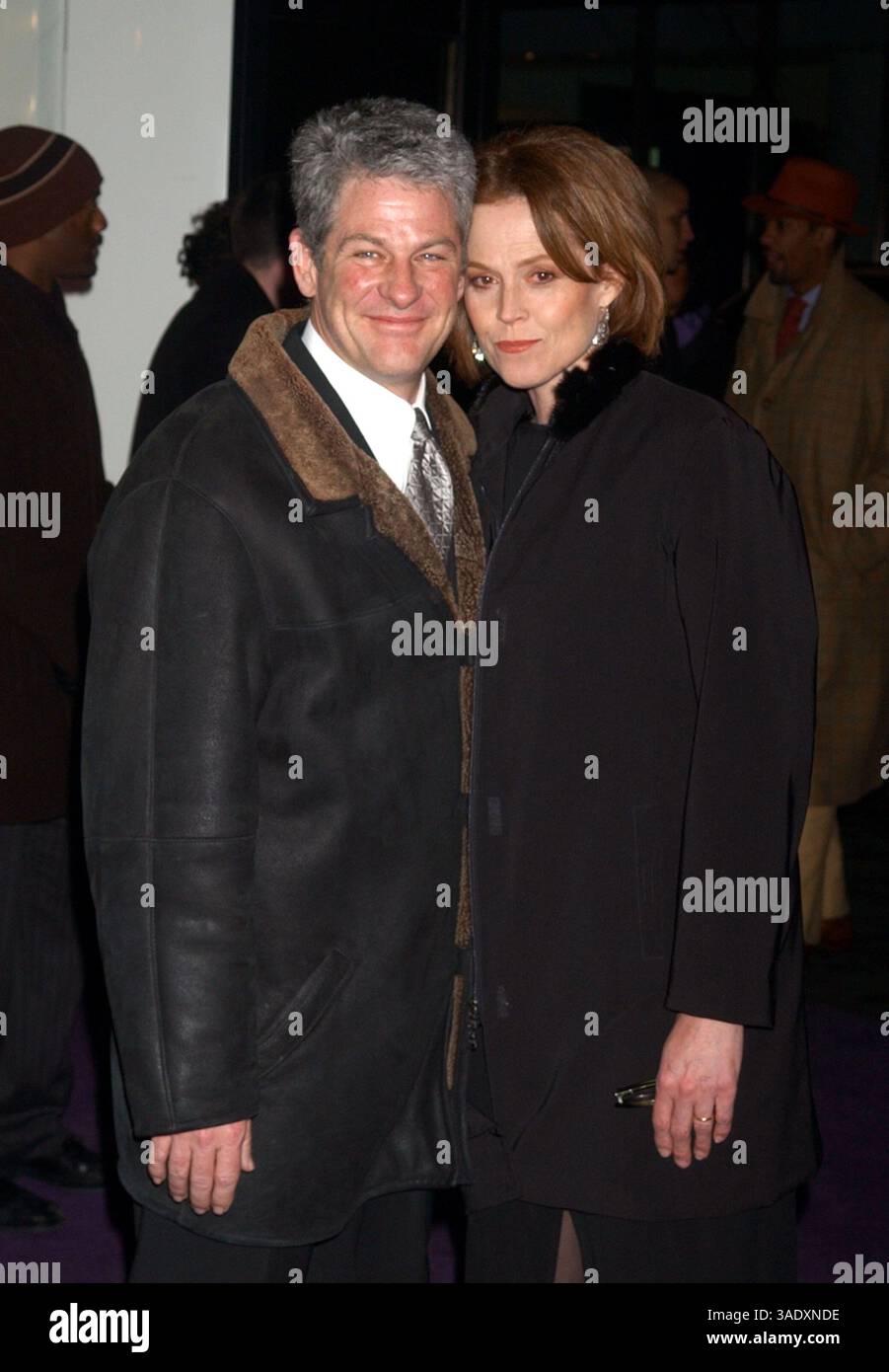 Dec 08, 2003; New York, NY, USA; SIGOURNEY WEAVER with husband JIM ...