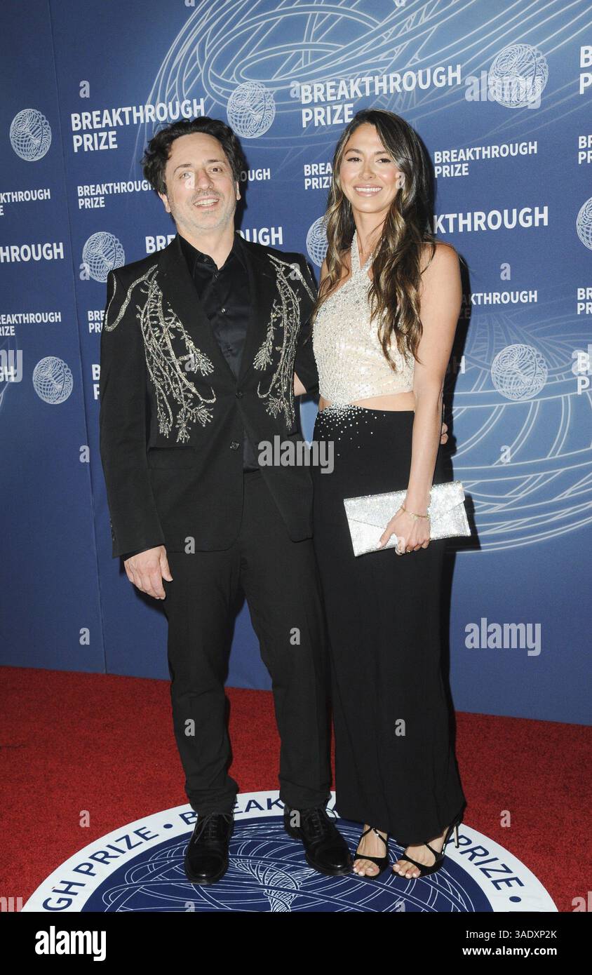 Ca. 05th Apr, 2025. Sergey Brin, Gerelyn Gilbert-Soto at arrivals for ...