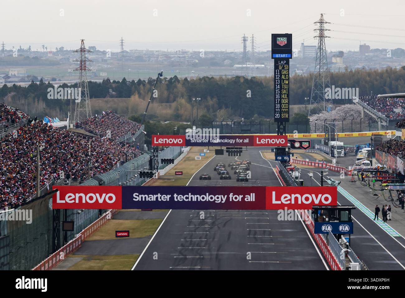 Suzuka, Japan. 06th Apr, 2025. SUZUKA, JAPAN - APRIL 6: Race Start ...