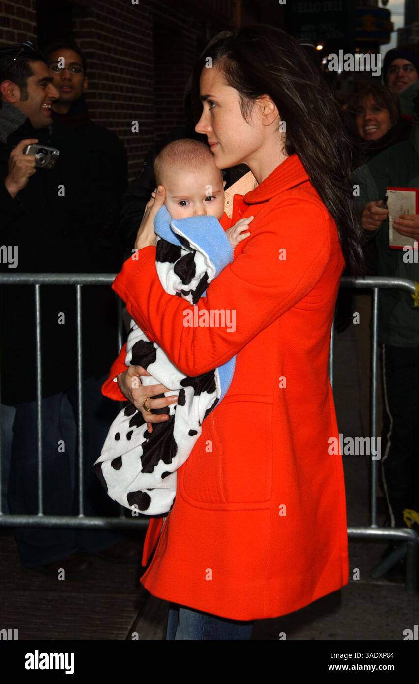Jan 06, 2004; New York, NY, USA; JENNIFER CONNELLY and little STELLAN ...