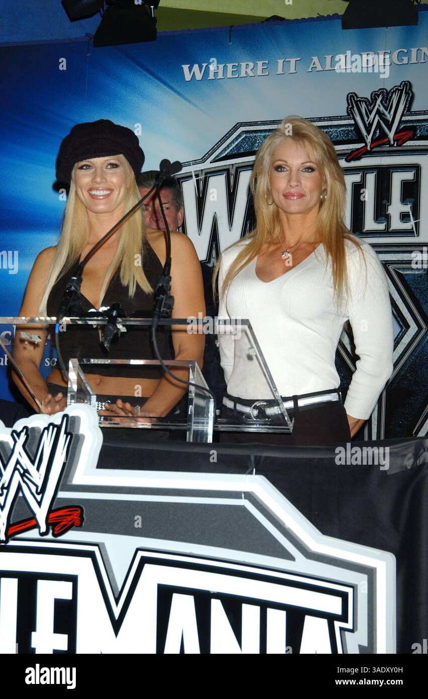 Mar 11, 2004; New York, NY, USA; TORRIE WILSON with SABLE at WWE ...