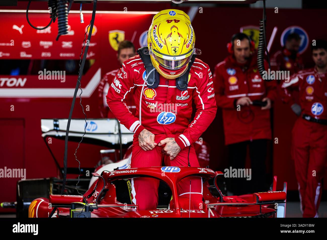 HAMILTON Lewis (gbr), Scuderia Ferrari SF-25, portrait during the ...