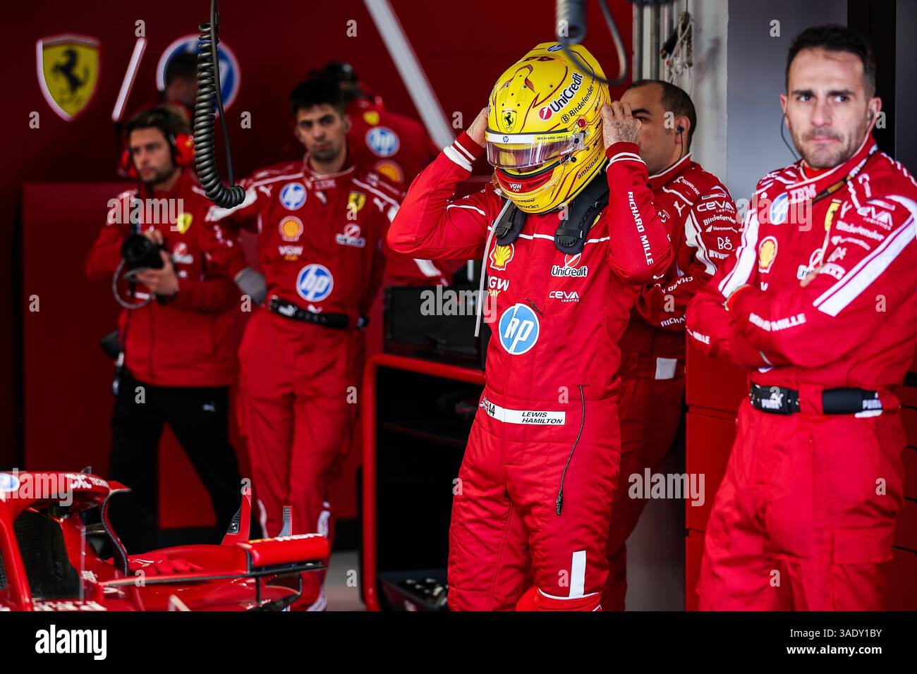HAMILTON Lewis (gbr), Scuderia Ferrari SF-25, portrait during the ...