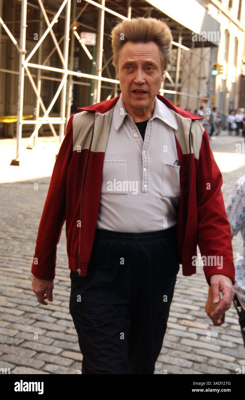 Apr 29, 2004; New York, NY, USA; Actor CHRISTOPHER WALKEN on his way to ...