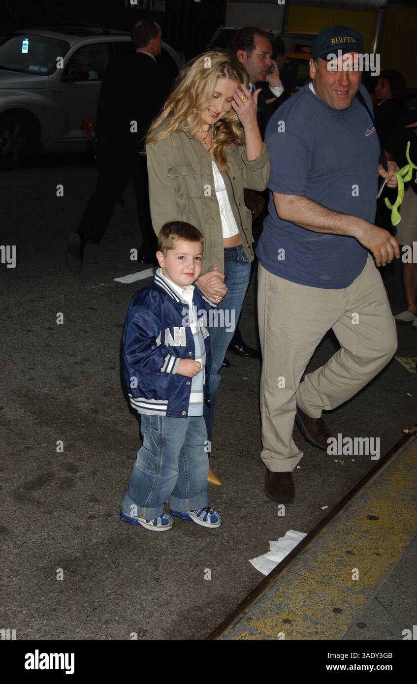 May 17, 2004; New York, NY, USA; JAMES GANDOLFINI with .ex-wife MARCY ...