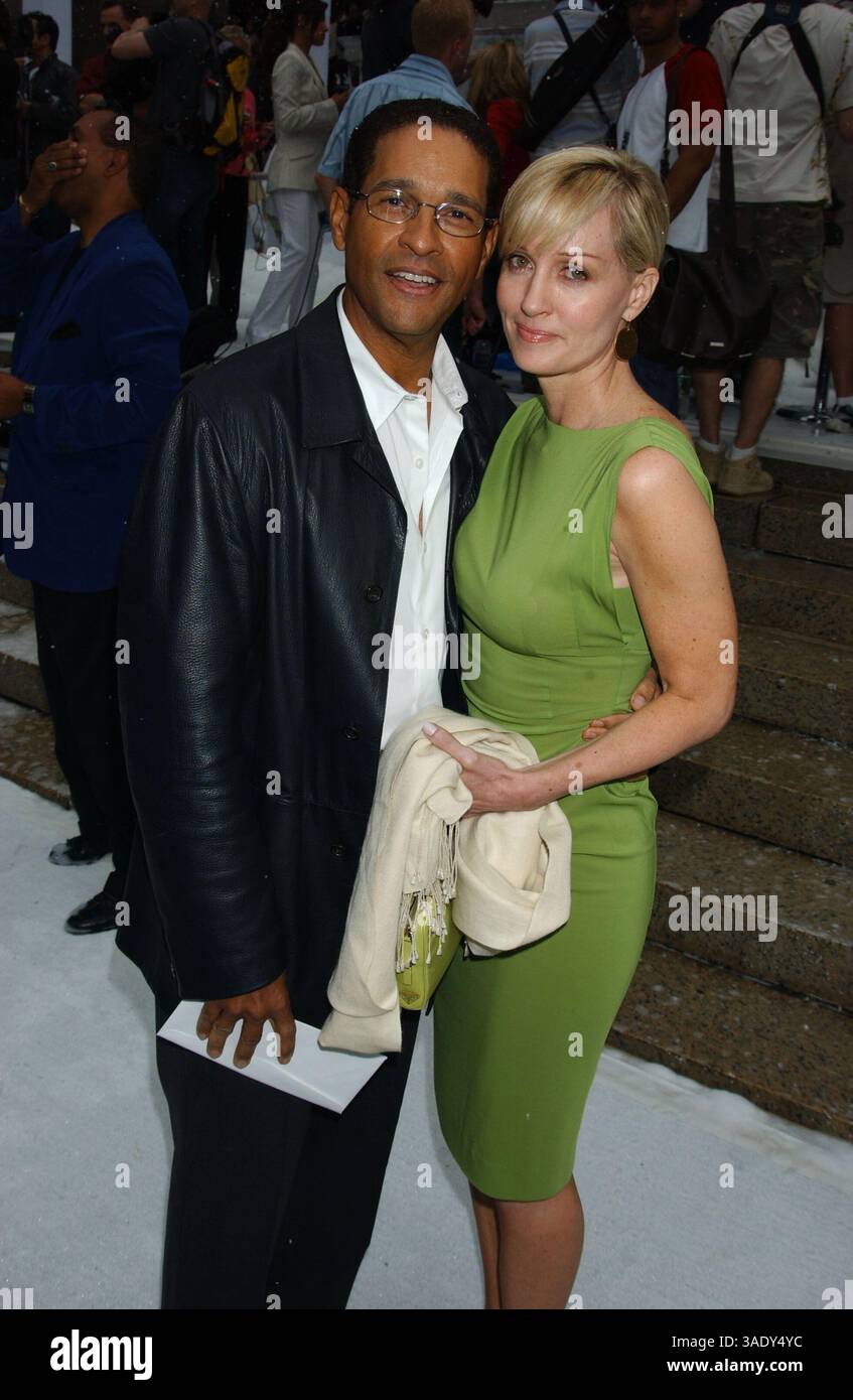 May 24, 2004; New York, NY, USA; BRYANT GUMBEL & his wife HILARY at the ...