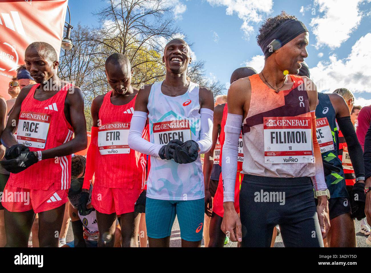 Berlin's 2025 half marathon kicked off Sunday, April 6, 2025, under ...
