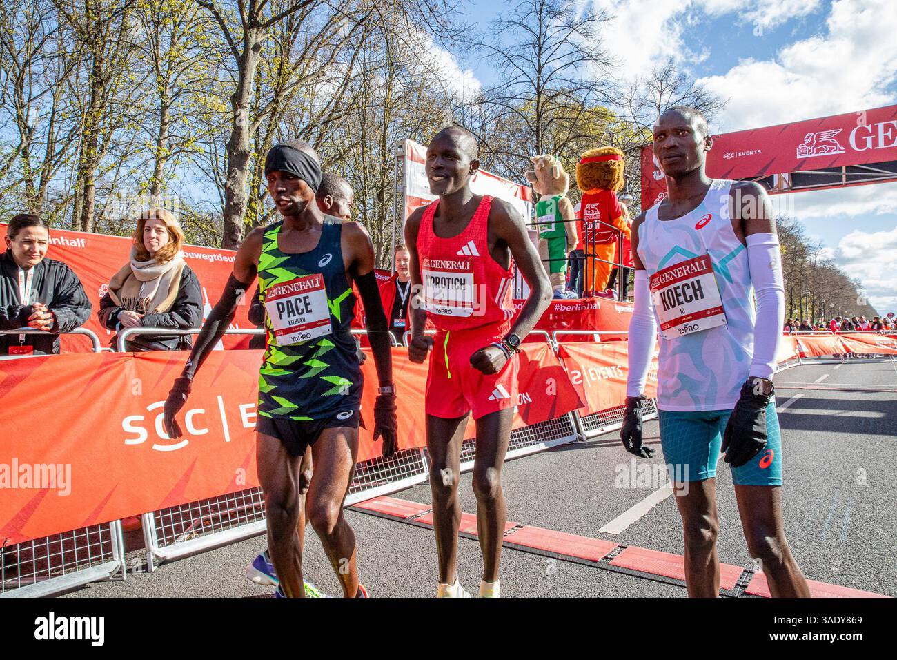 Berlin's 2025 half marathon kicked off Sunday, April 6, 2025, under ...