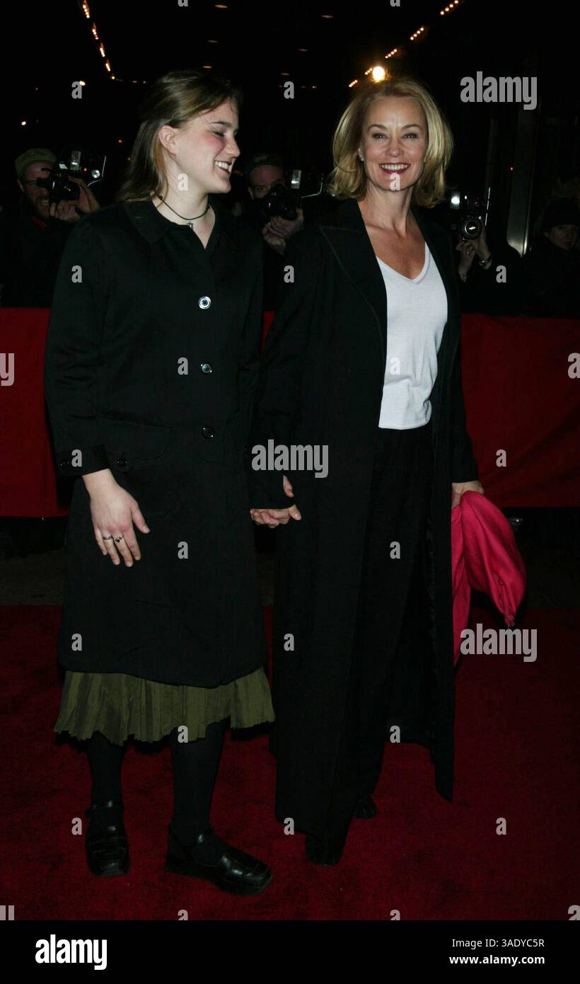 Mar 12, 2003; New York, NY, USA; Actress JESSICA LANGE & her daughter ...