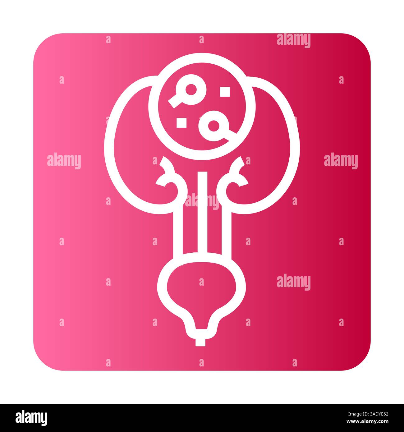 urinary infection black line icon for digital and print projects ...