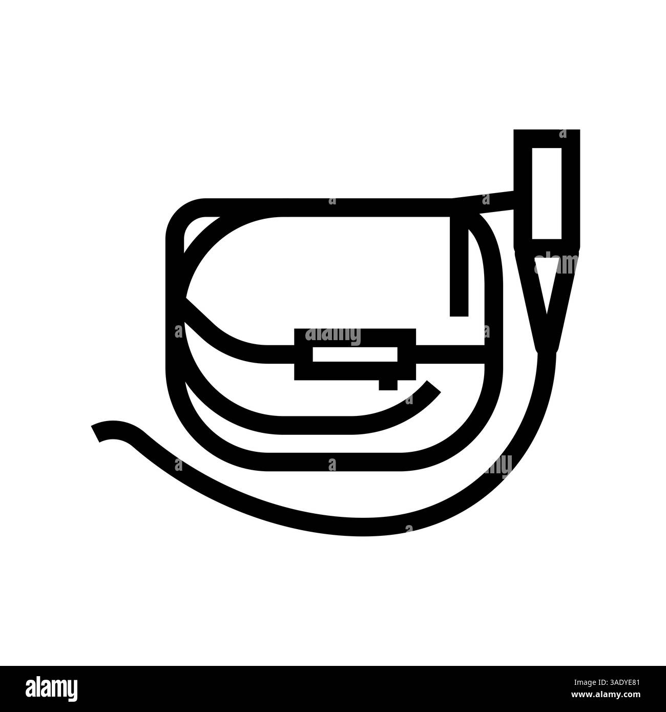 endoscopy black line icon for digital and print projects. Minimal clean ...