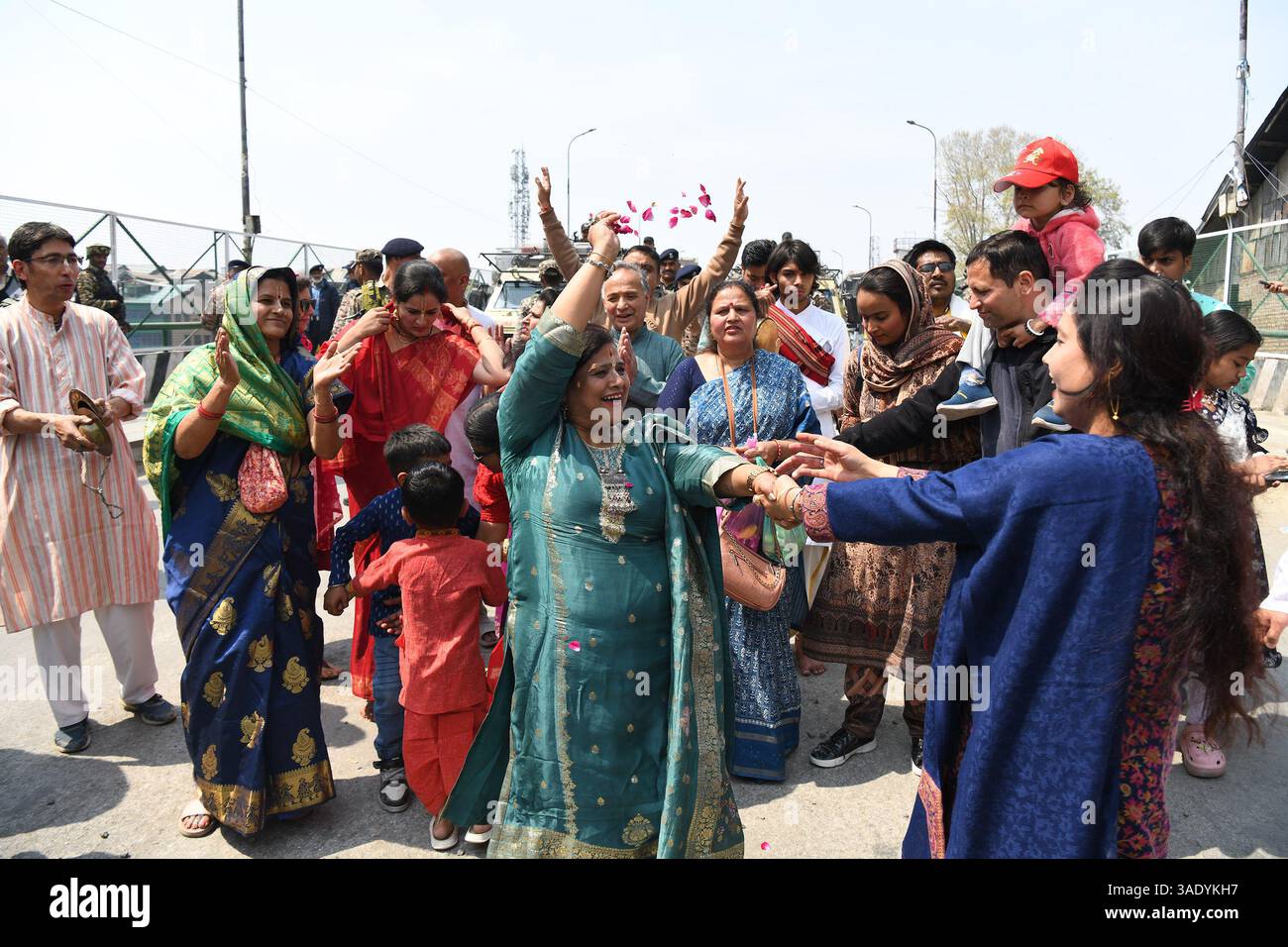 April 6, 2025, Srinagar, Jammu And Kashmir, India: Hindu devotees dance ...