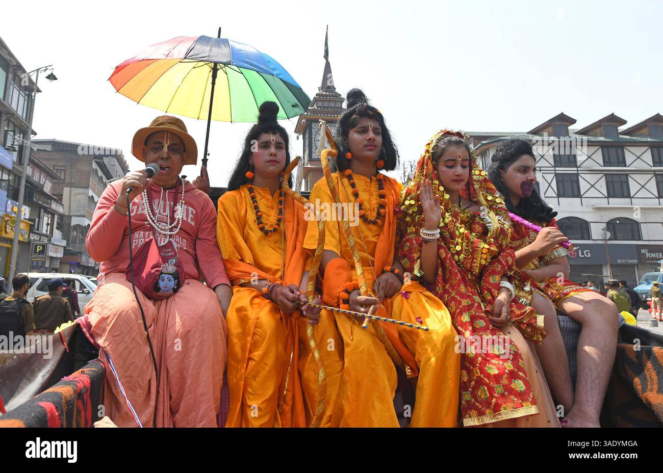 Srinagar, Jammu And Kashmir, India. 6th Apr, 2025. Hindu children dress ...