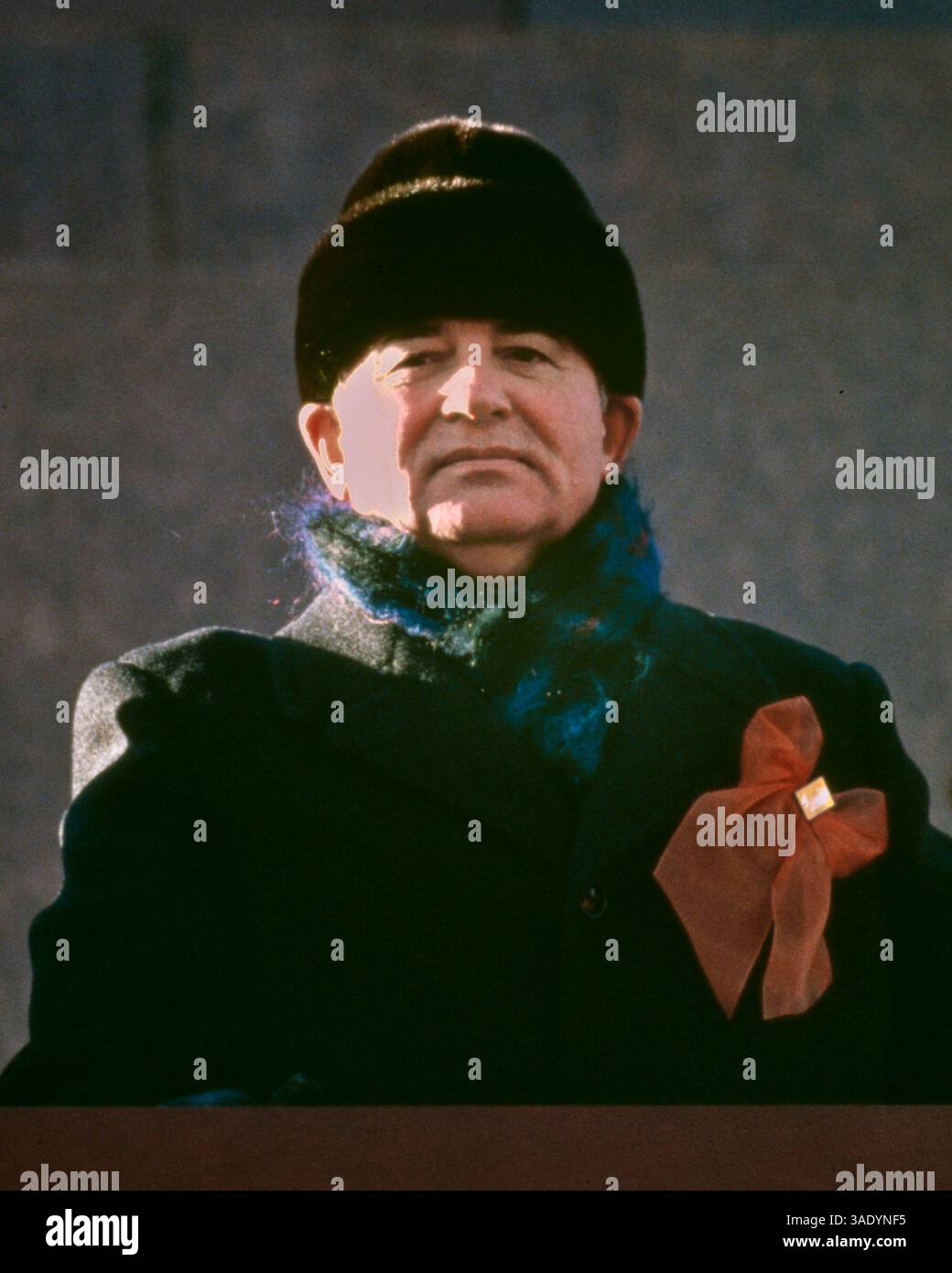 Nov 07, 1987 - Moscow, Russia - MIKHAIL GORBACHEV, General Secretary of ...