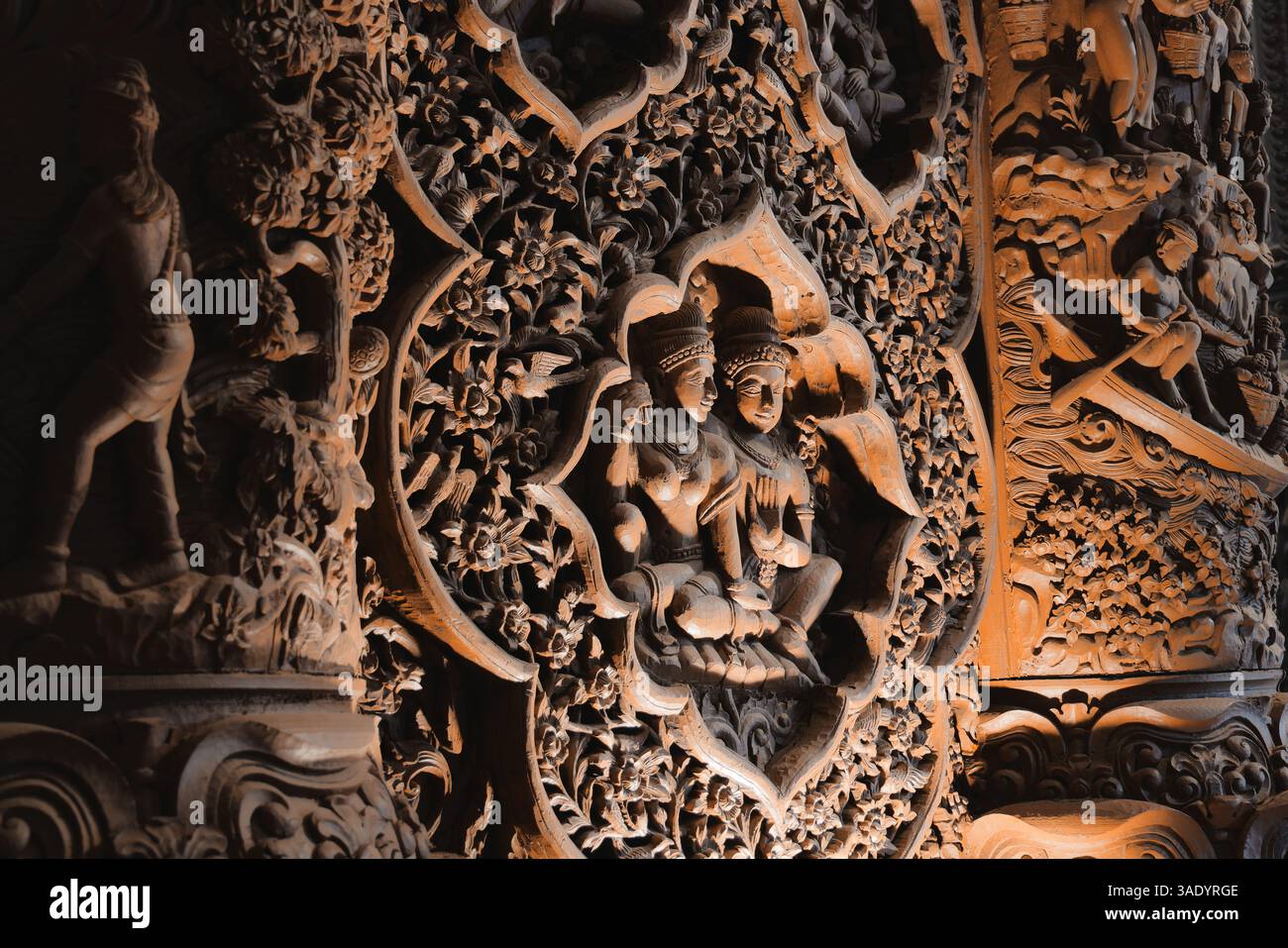 The detailed carvings showcase the rich traditional artistry and ...