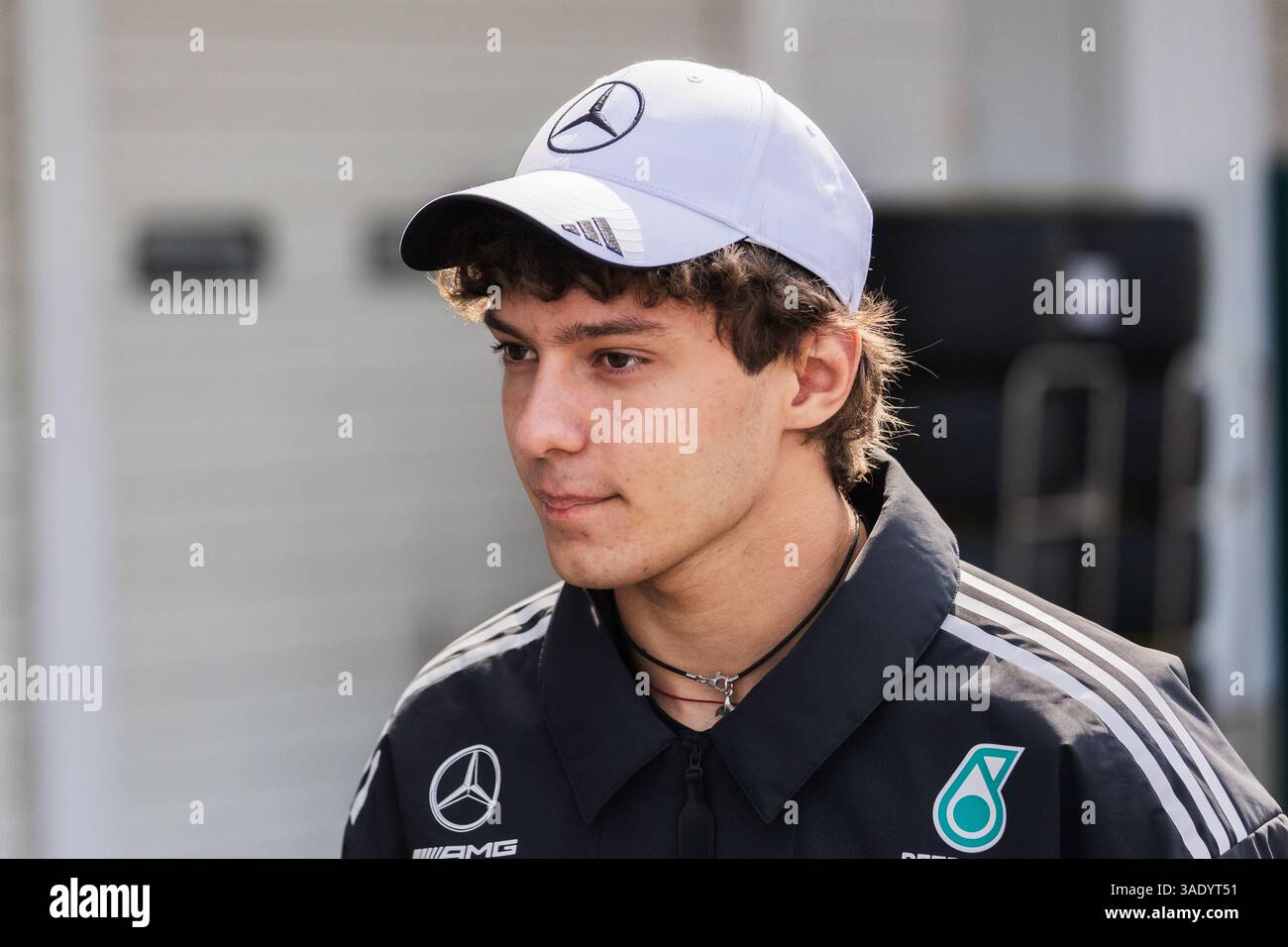 Andrea Kimi Antonelli of Italy and Mercedes-AMG PETRONAS F1 Team during ...