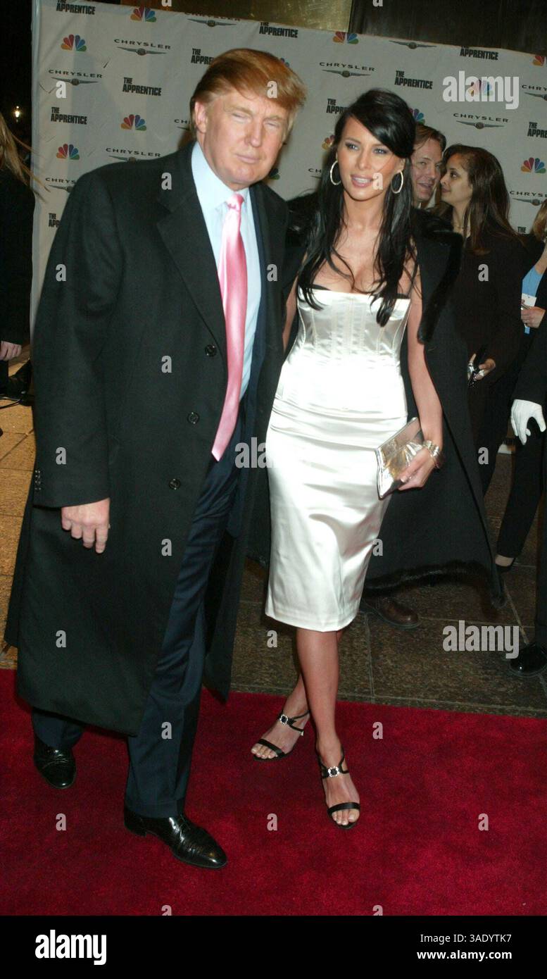Apr 15, 2004; New York, NY, USA; Business mogul DONALD TRUMP & his ...