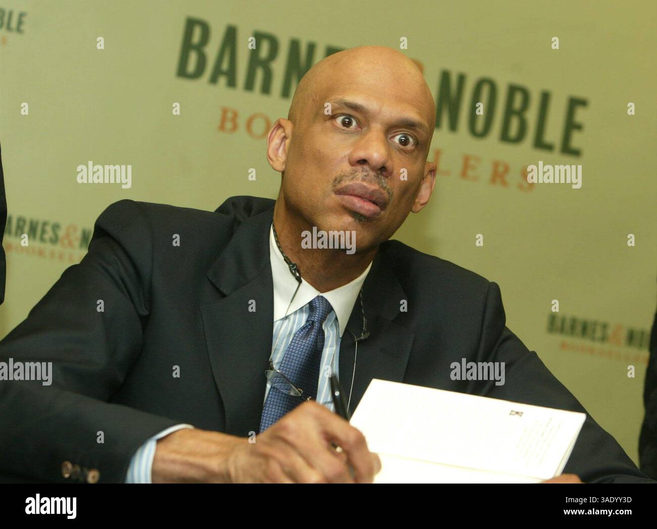 May 05, 2004; New York, NY, USA; Basketball legend KAREEM ABDUL-JABBAR ...