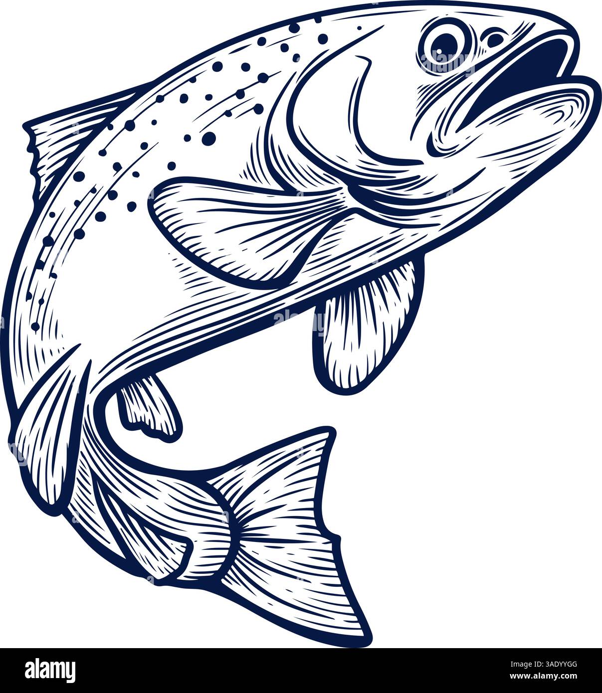 Trout habitat Stock Vector Images - Alamy