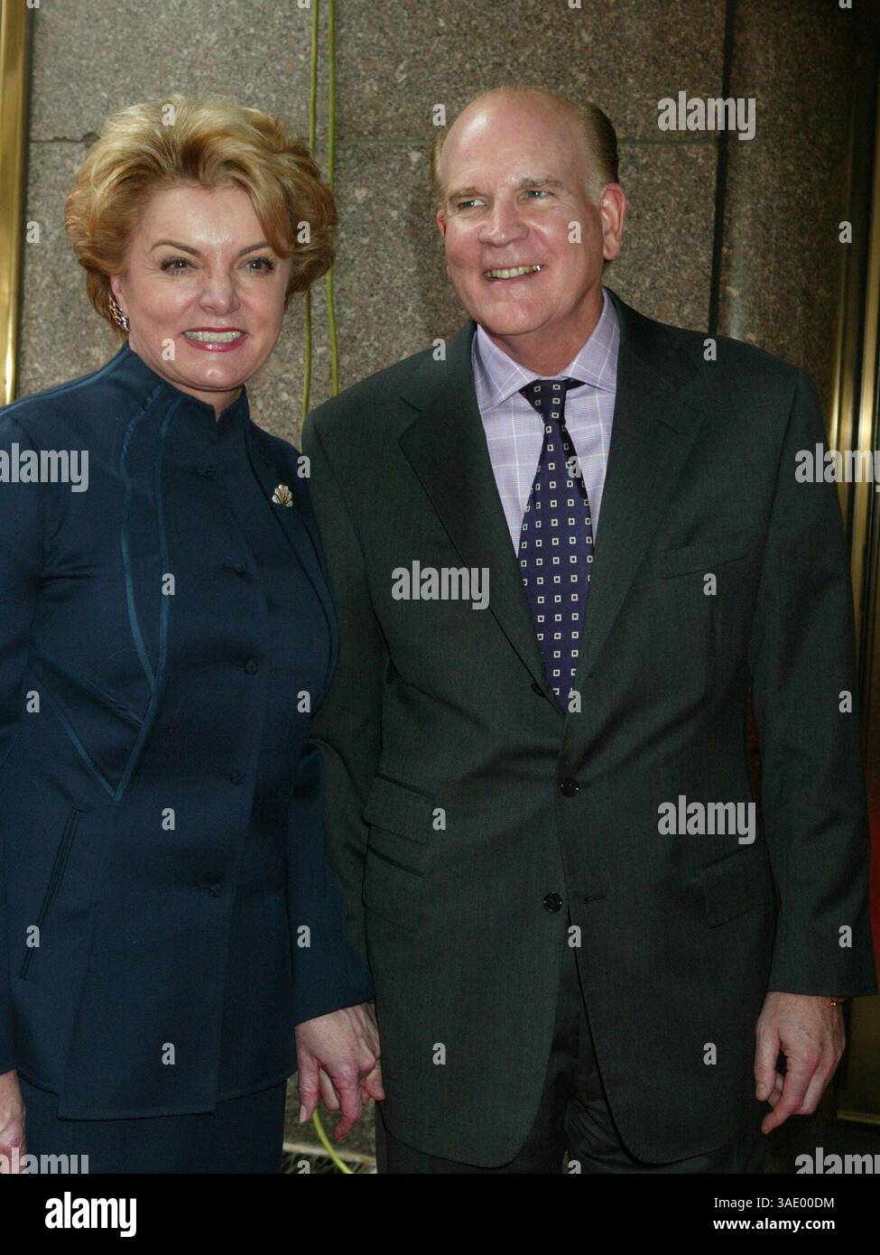 May 17, 2004; New York, NY, USA; CEO NBC BOB WRIGHT & his wife SUZANNE ...