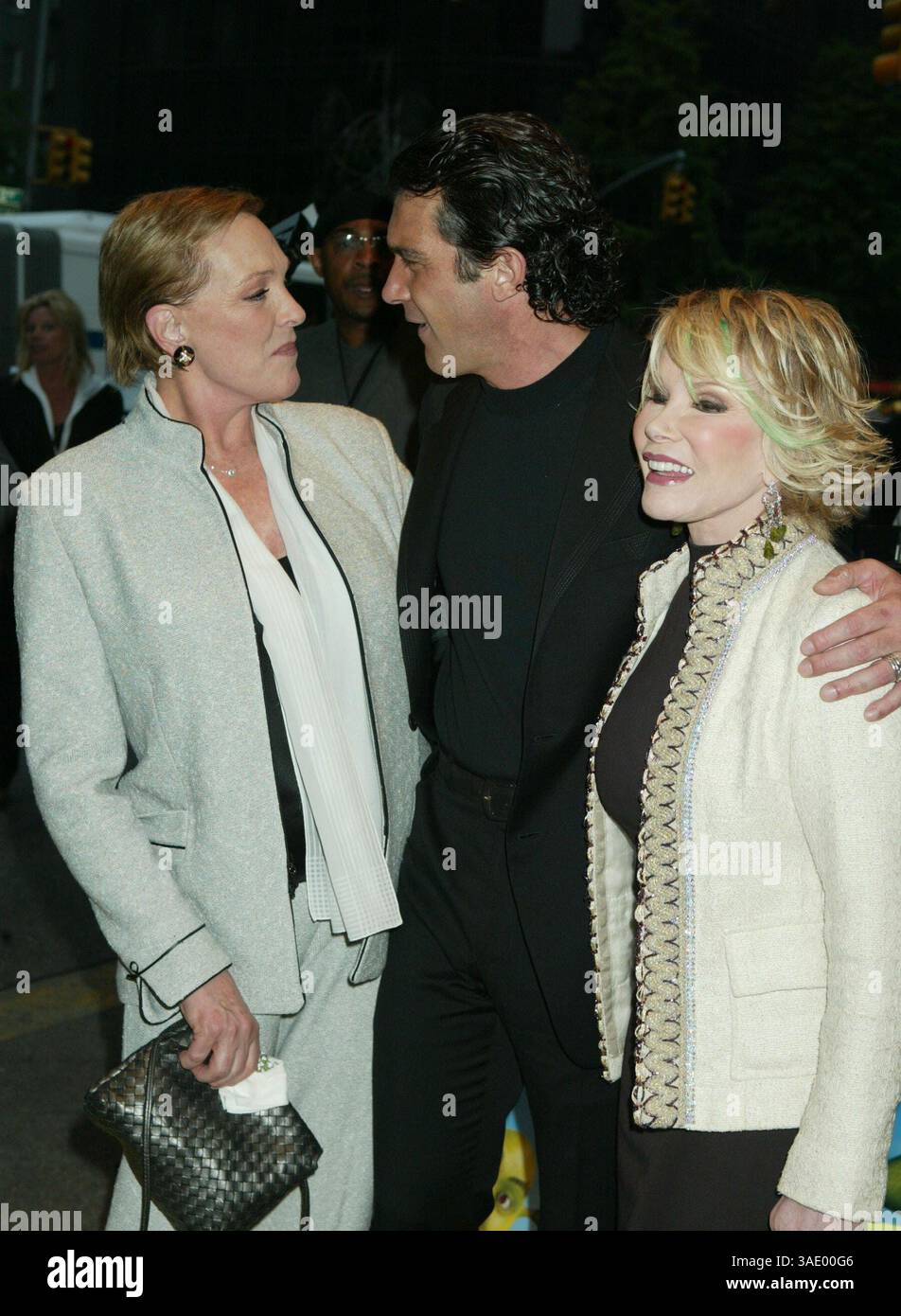May 17, 2004; New York, NY, USA; Actress JULIE ANDREWS, actor ANTONIO ...