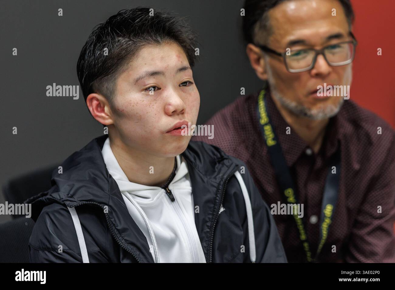 05 April 2025, Brandenburg, Potsdam: Boxing: WBC, WBA, WBO, IBF World ...