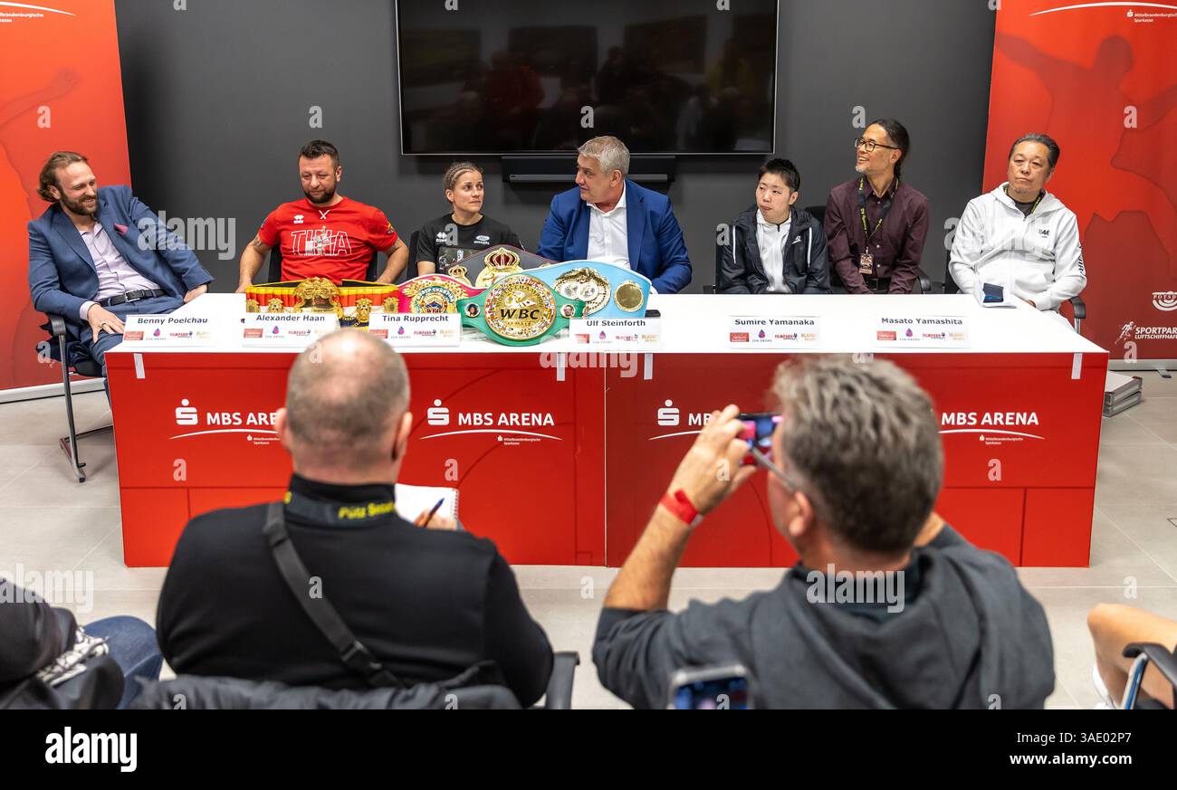 Potsdam, Germany. 06th Apr, 2025. Boxing: WBC, WBA, WBO, IBF World ...