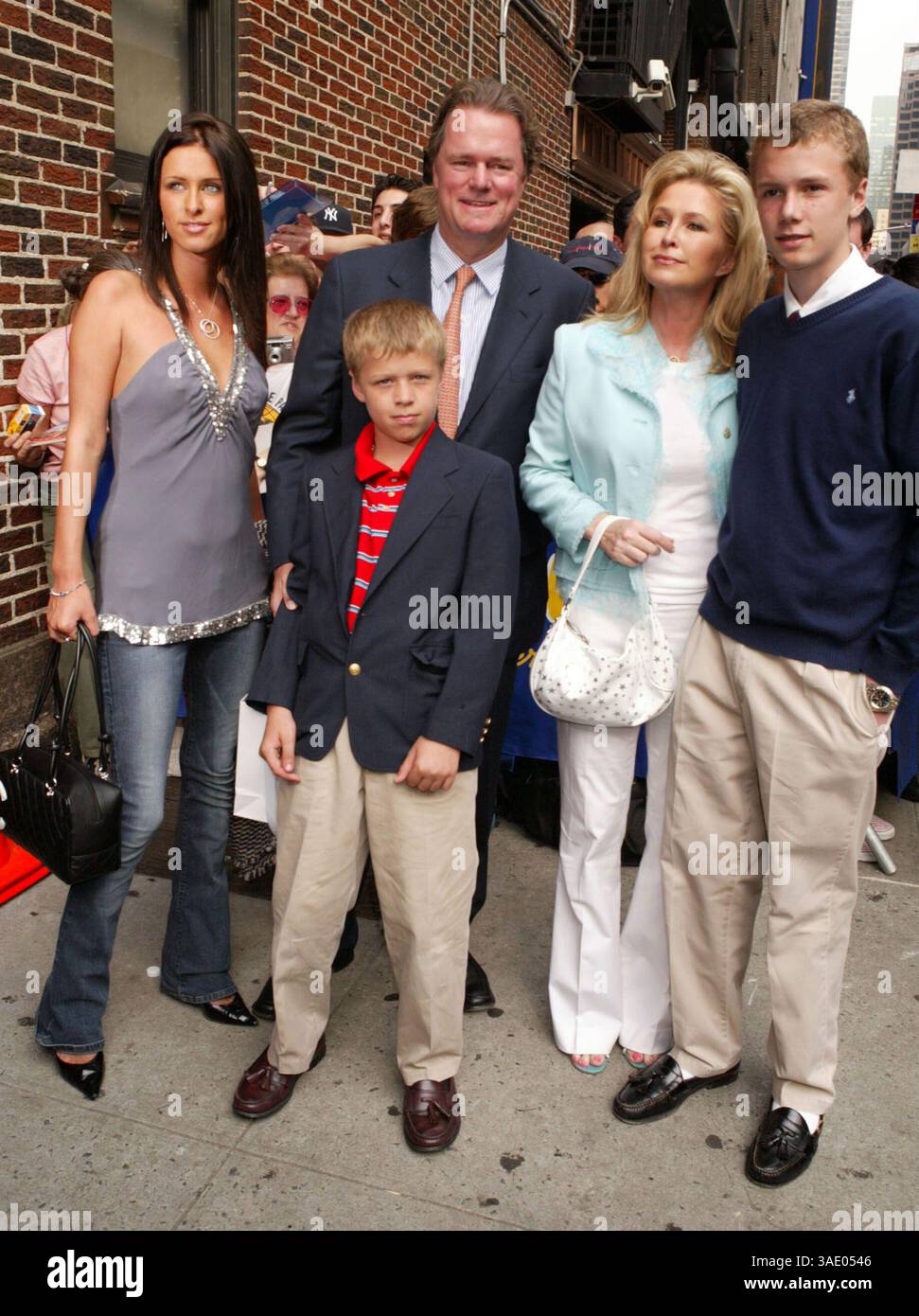 Jun 14, 2004; New York, NY, USA; Sister NICKY HILTON, father RICK ...