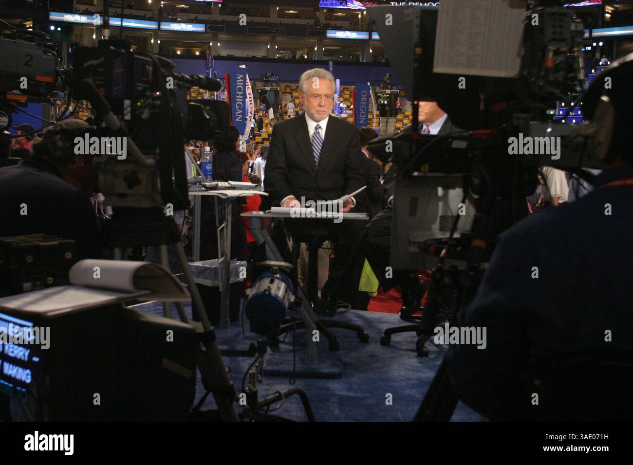 Jul 27, 2004; Boston, MA, USA; CNN WOLF BLIZTER at the 2004 Democratic ...
